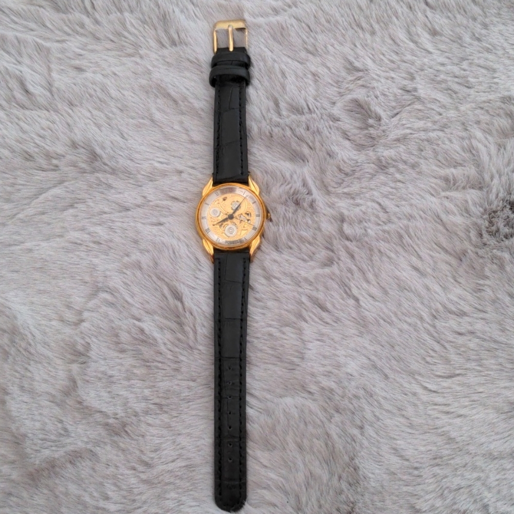 Vintage Fossil World Skeleton Watch - Gem